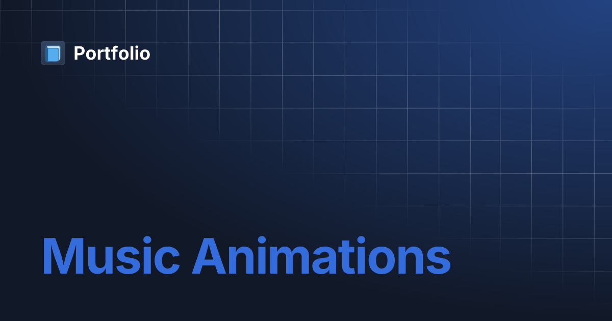 Music Animations | Portfolio